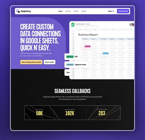 Data Api Calls Landing Page By Adam Muflihun On Dribbble