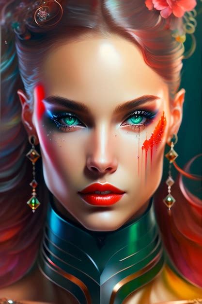 Premium Ai Image Forest Girl