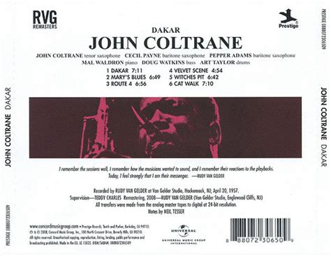 Cd John Coltrane Dakar