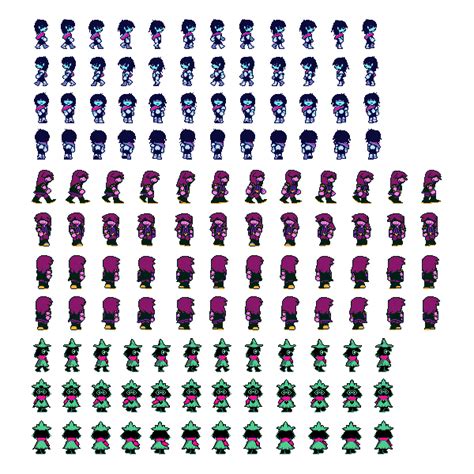 Deltarune Sprite Sheet Sheet