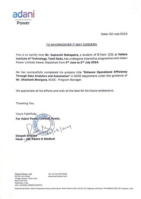 Internship Analytics Powerbi Python Adanipower Datavisualization Saptarshi Mahapatra