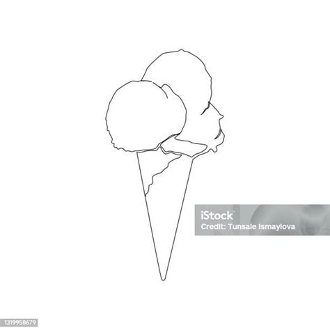 연속 선 도면 아이스크림 흰색 배경에 격리 된 검정색 손으로 그린 벡터 그림 아이스크림에 대한 스톡 벡터 아트 및 기타 이미지 아이스크림 한붓그리기 0명 Istock