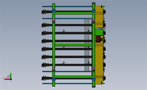 同步带皮带机（具有皮带清扫装置）sw18可编辑 Solidworks 2018 模型图纸免费下载 懒石网