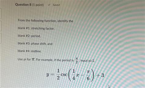 Solved Question 8 1 ﻿point ﻿savedfrom The Following