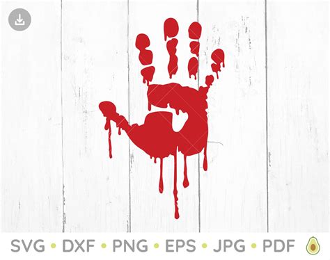 Bloody Handprint Smear Png