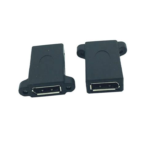 Panel Mount Disesuaikan Displayport Female Untuk Female Adapter Dengan Pemasok Sekrup Produsen