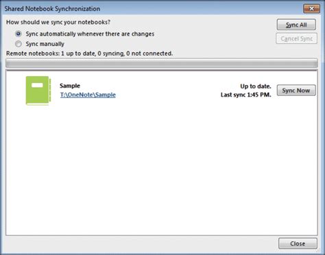 Sync Notebooks In OneNote Tutorial TeachUcomp Inc