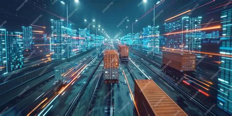 Premium Photo Digital Logistic