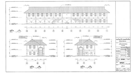 แบบแปลนและประมาณการก่อสร้างอาคารกองร้อย อส ขนาดใหญ่ Yotathai