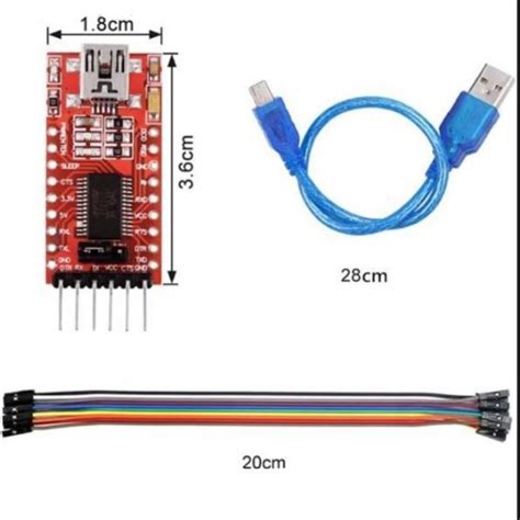 Module Ft232rl Ftdi 232 Rl Kabel Mini Usb Jumper Female Lazada Indonesia