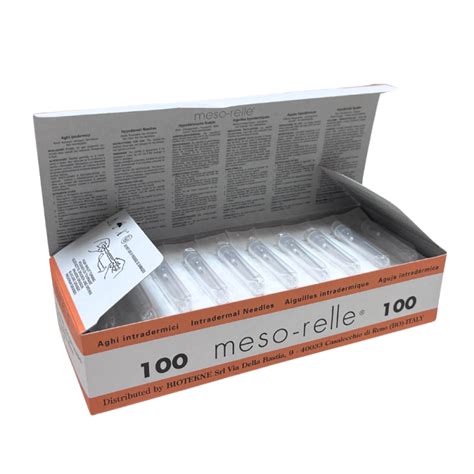 Aiguille Mesorelle Mésothérapie Boîte De 100 Pmd Médical