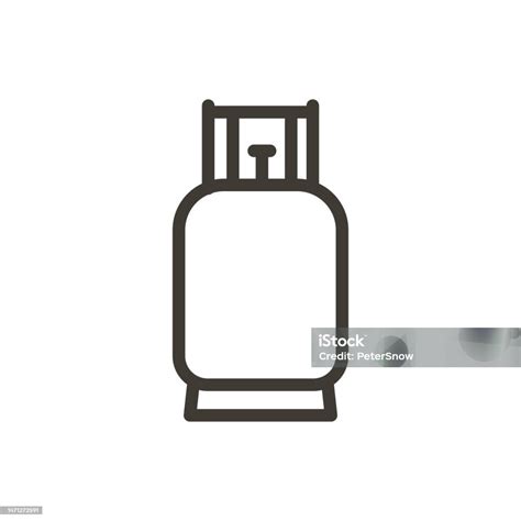 가스 배럴 탱크 벡터 얇은 선 아이콘 선형 윤곽선 스트로크 그림 가솔린에 대한 스톡 벡터 아트 및 기타 이미지 가솔린 가스 캔 가연성 Istock