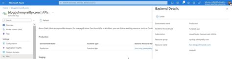 Bicep Static Web Apps And Linked Backends Johnnyreilly
