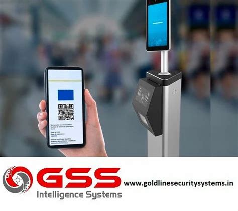 QR Code Reader Door Access Control System For Security Monitoring On Entry To Office Main Door