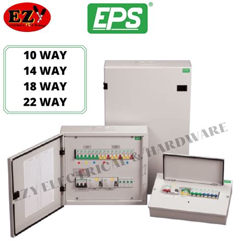 EPS S SIZE SINGLE ROW ES 10 14 18 22 WAY METAL CLAD DB ENCLOSURE BOX BESI BOX Shopee
