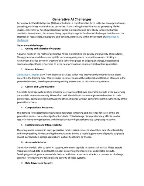 Ppt Generative Ai Challenges Pdf Powerpoint Presentation Free Download Id12674285