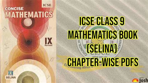 Icse Selina Concise Maths Book For Class 9 Download The Chapter Wise Free Pdfs And Solutions Of