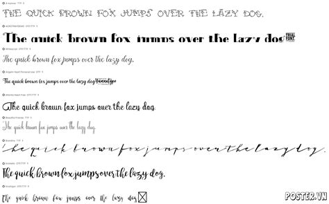 Font Library Poster Vn