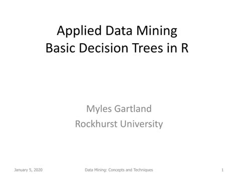 Ppt Data Mining Techniques Decision Trees Overview Powerpoint