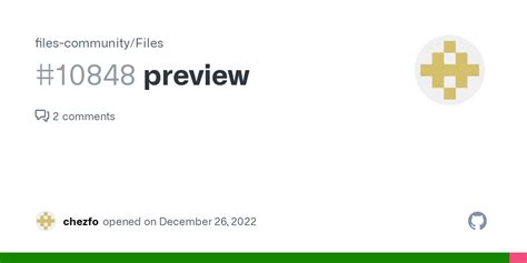 Preview Issue Files Community Files GitHub