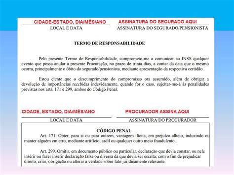 Termo De Procuração Do Inss Simplifica Inss