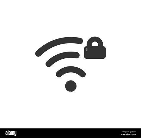 Wifi Symbol And Lock Icon Blocked Wireless Internet Signal Wi Fi Signal Error Failure Wifi