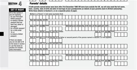 Uk Passport Application Form ≡ Fill Out Printable Pdf Forms Online
