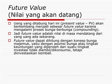 Ppt Nilai Waktu Uang Time Value Of Money Powerpoint Presentation