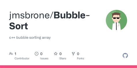 GitHub Jmsbrone Bubble Sort C Bubble Sorting Array