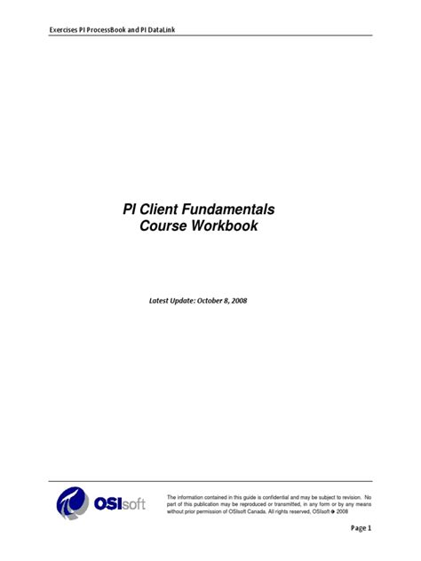 Pi User Training Manual 2008 Download Free Pdf Microsoft Excel