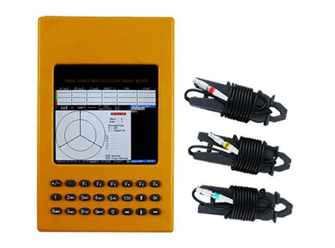 Portable Three Phase Multifunction Digital Phase Angle Tester Phase