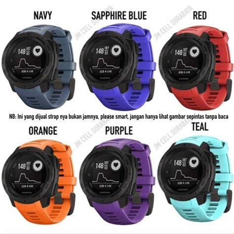 Jual Silikon Rubber Strap Tali Jam Tangan Khusus Untuk Garmin Instinct Shopee Indonesia