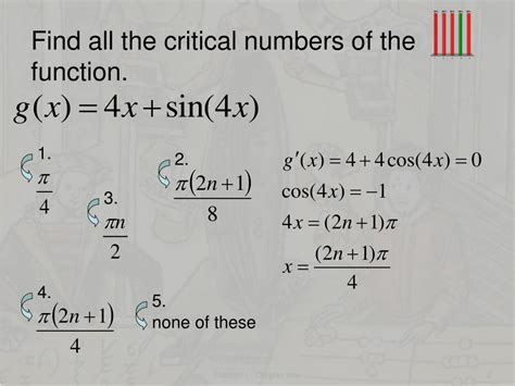 PPT Find All The Critical Numbers Of The Function PowerPoint Presentation ID