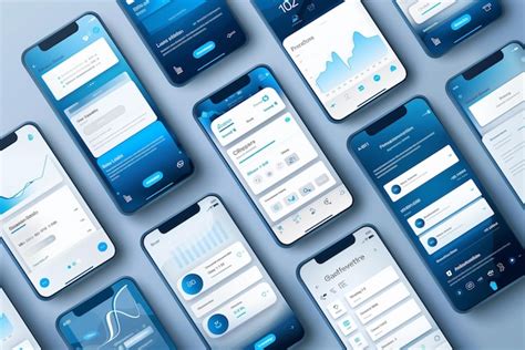 A Professional Design Of The Smartphone Application Ui Ux A Set Of Gui Screens Premium Ai