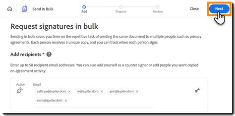 Request Signatures In Bulk With Send In Bulk