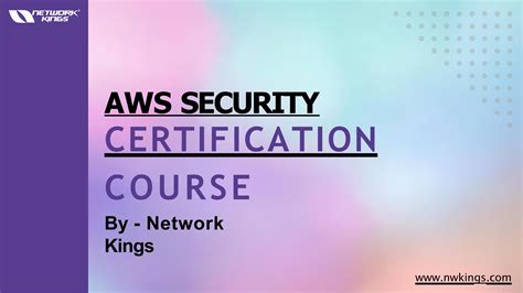 Aws Security Certification By Networkkings01 Issuu