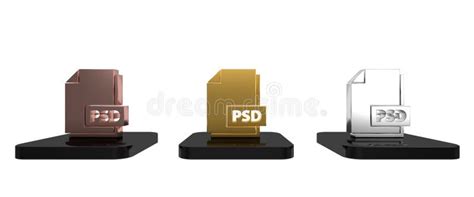 Colorful Psd File Document Download Psd Button Icon Isolated On White Background Psd File