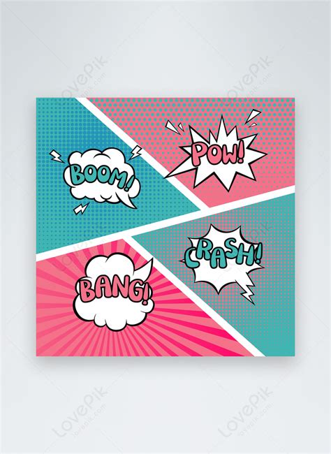 Cartoon Modal Particle Retro Cartoon Poster Template Imagepicture Free