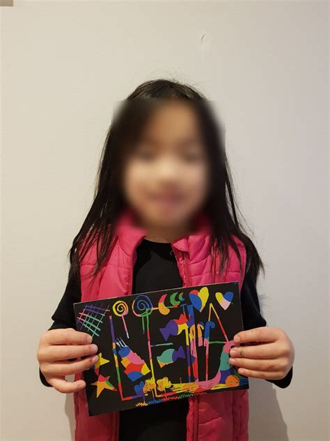 Leila And Her Abstract Painting