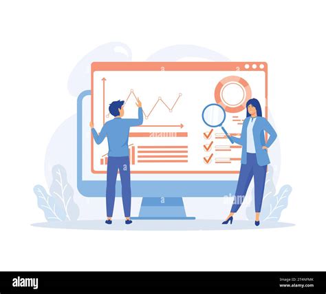 Usiness People Working For Data Analytics And Monitoring On Web Report