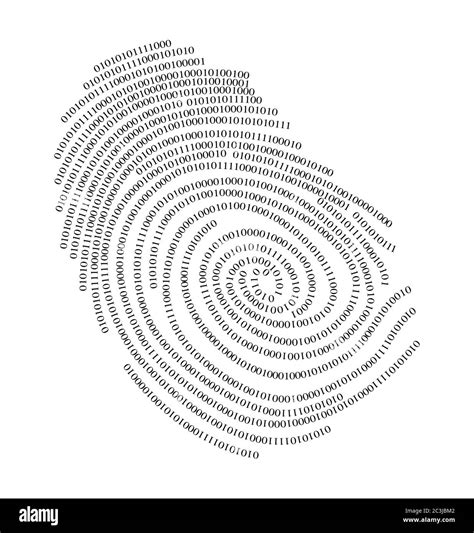 Binary Code Finger Print Vector Illustration Stock Vector Image Art Alamy