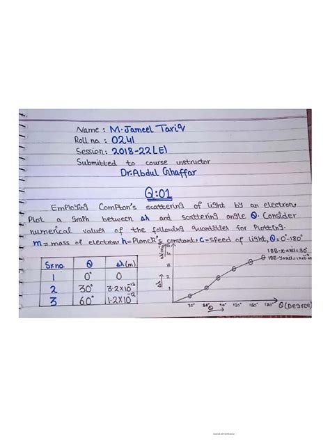 Assignment Modren Phy Pdf