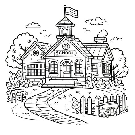 Planse De Colorat Cu Scoala Desene De Colorat