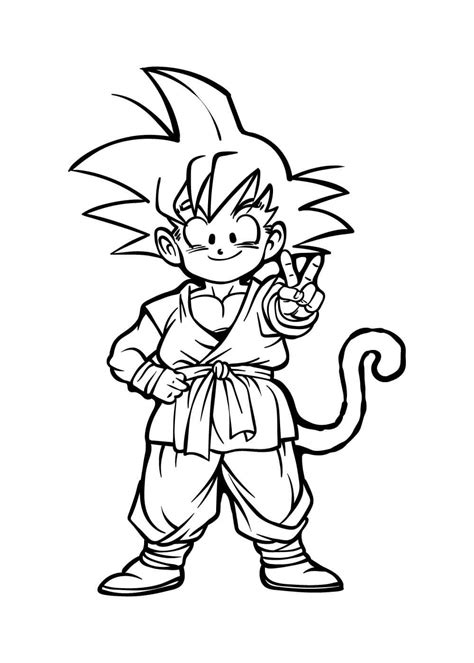 Goku Pequeño Dibujo