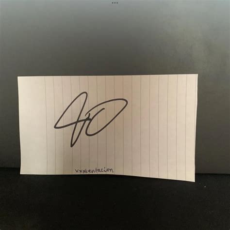 Xxxtentacion Autograph Rxxxtentacion