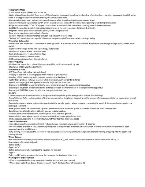 Geology Lab 1104cheat Sheet Warning Tt Undefined Function 32 Warning Tt Undefined