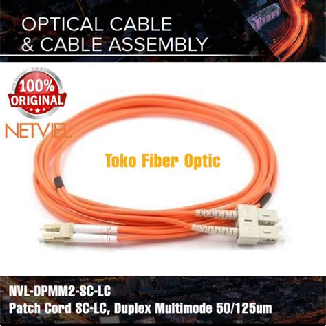 Jual Netviel Patch Cord SC LC Duplex Multimode 50 125um 1 20 Meter LSZH 1 Meter Jakarta