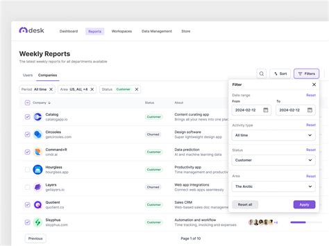 Data Grid And Filtering By Laze Apostolski On Dribbble