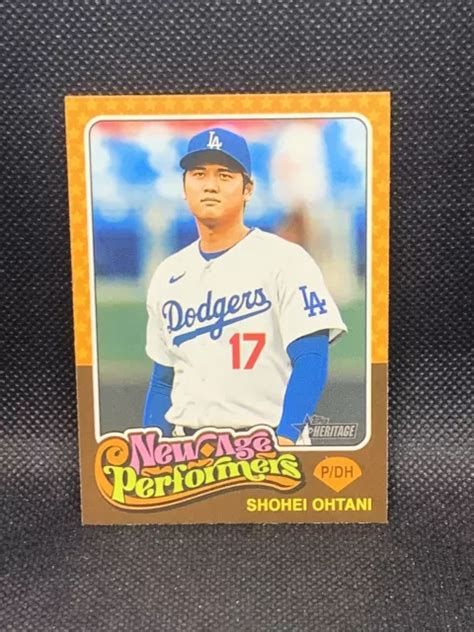 2024 Topps Heritage Shohei Ohtani Performer New Age Nap1 Eur 143