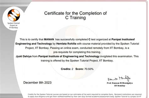 Manan Mangla On Linkedin Cprogramming Iitbombay Spokentutorial